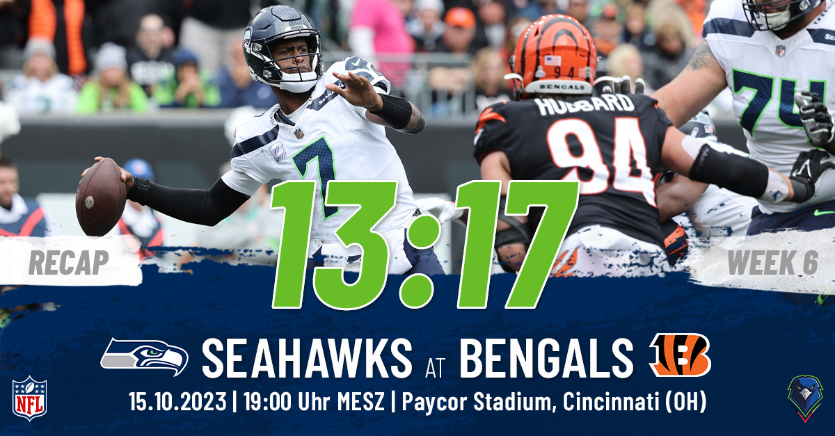 Recap: Regular Season 2023 (Week 6) – Seahawks @ Bengals